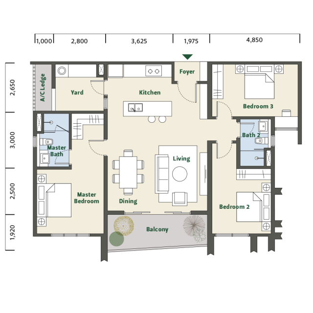 Type B – Park Place @ ParkCity TownCenter