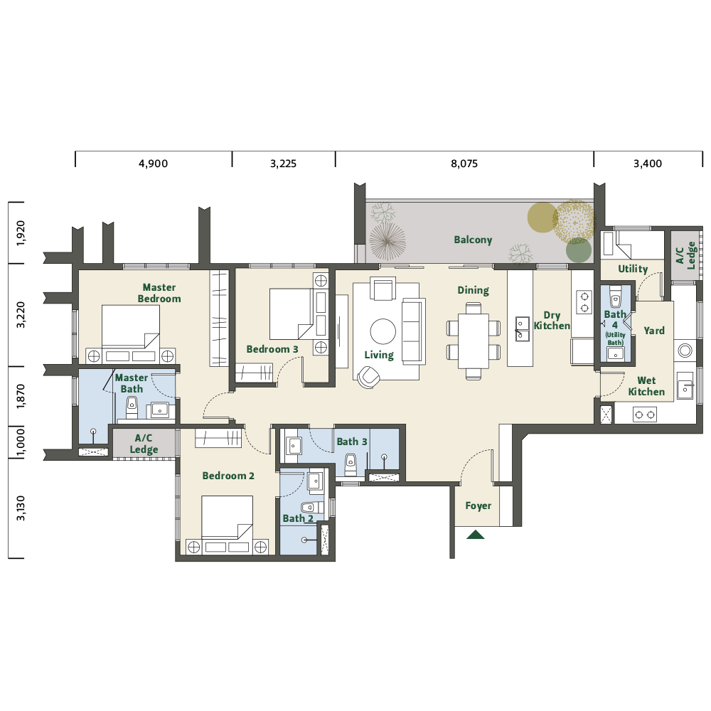 Type C – Park Place @ ParkCity TownCenter