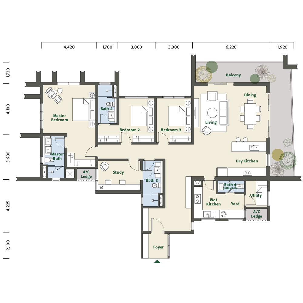 Type C – Park Place @ ParkCity TownCenter