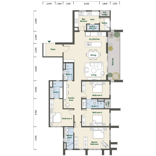 Type D – Park Place @ ParkCity TownCenter