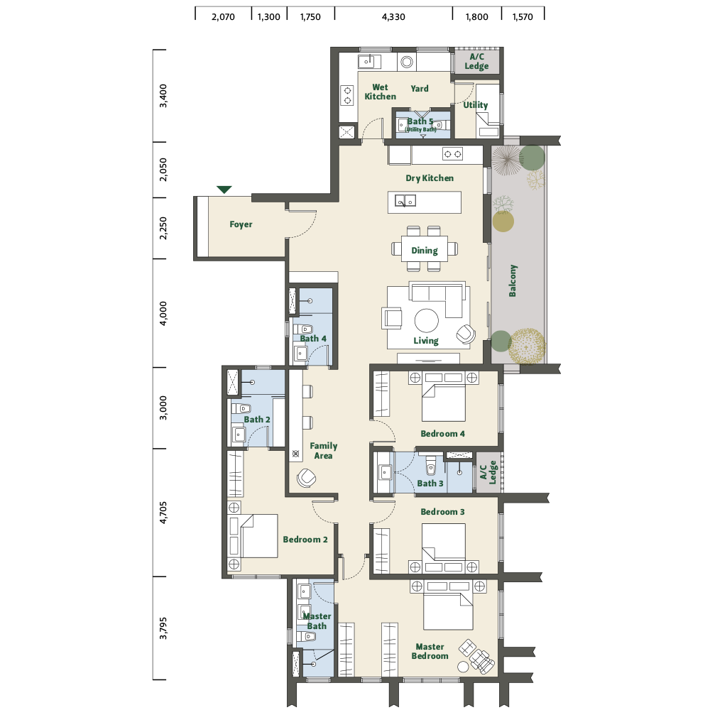 Type D – Park Place @ ParkCity TownCenter